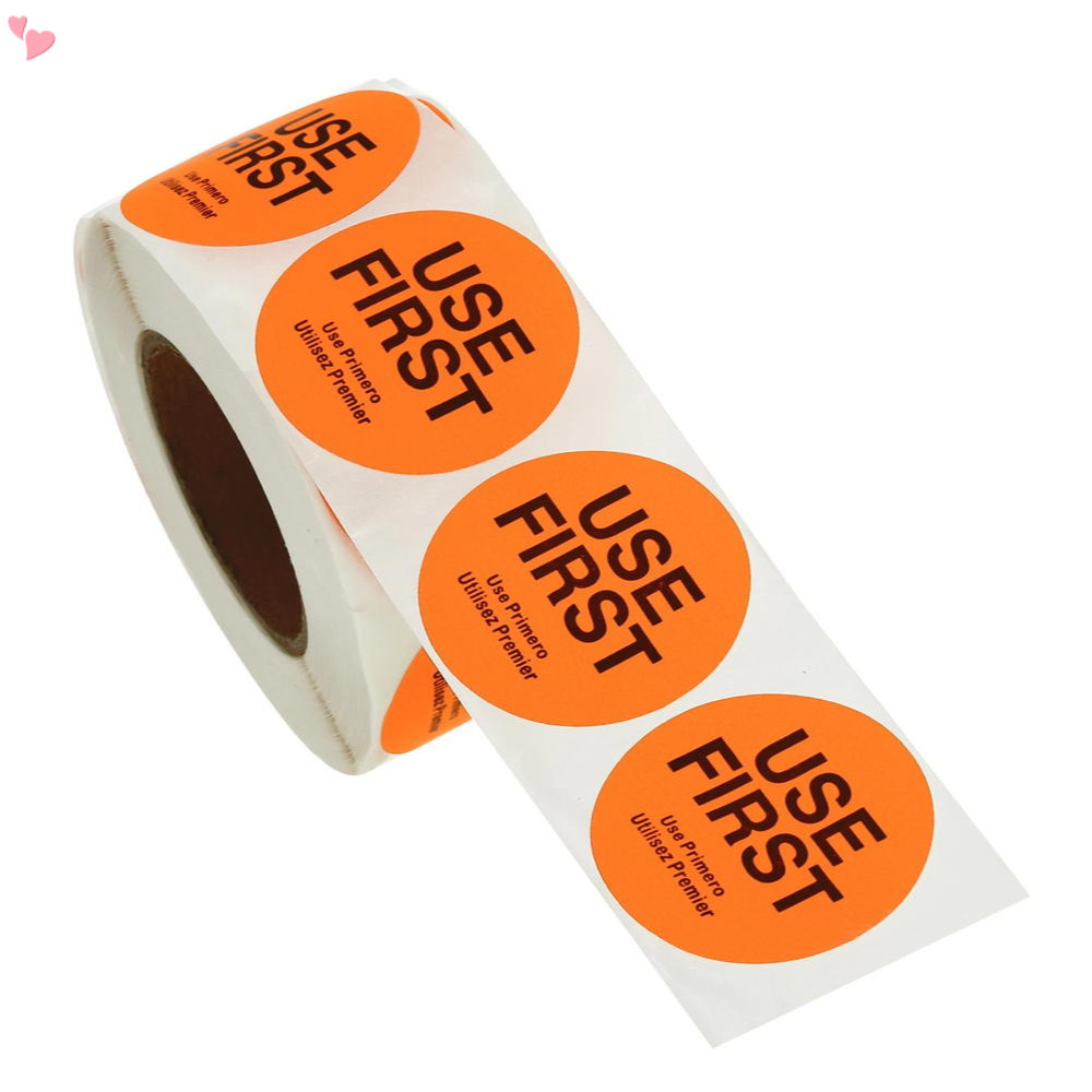 500 Pcs Use First Stickers Food Service 1.5 Inch Inventory Control ...