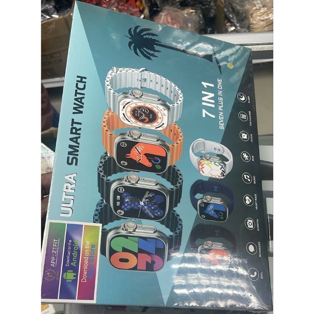 【2025 LATEST MODEL 】7 IN 1 New Ultra 45mm Series 8 Smartwatch Bluetooth ...
