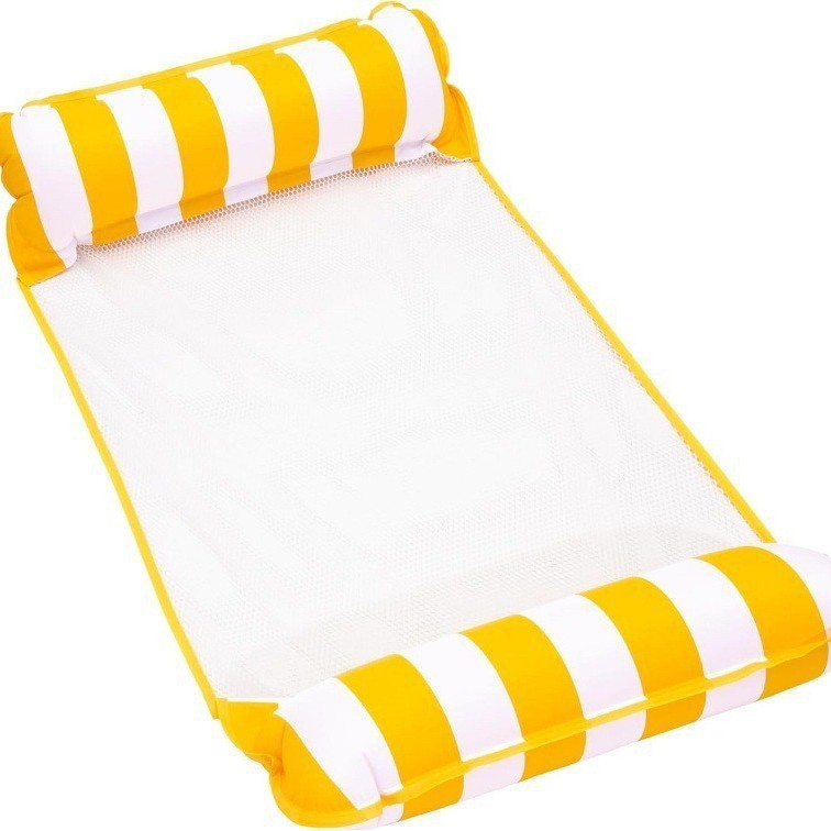 Inflatable net fabric floating chair swimming pool water floating ...