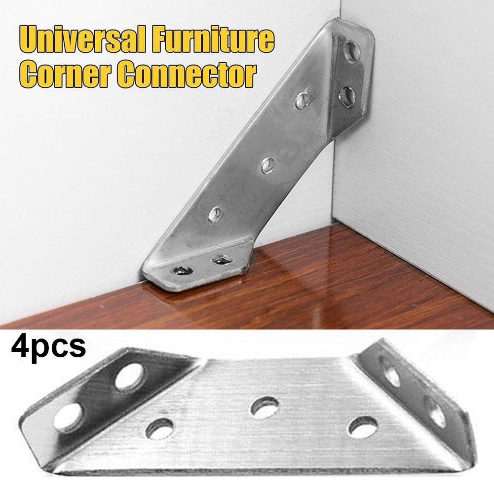 [Super] 4PCS Stainless Steel Angle Corner Brackets Protect Right Angle ...