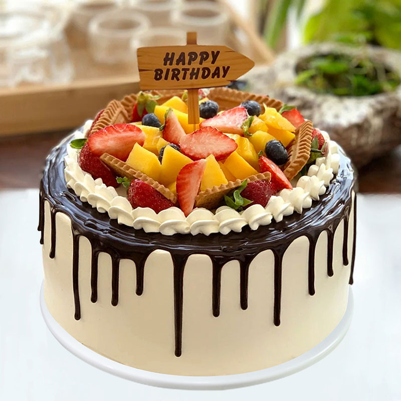 New Simulated Birthday Cake 8/6 Inch Pearl Minimalist Crown Shop Window ...