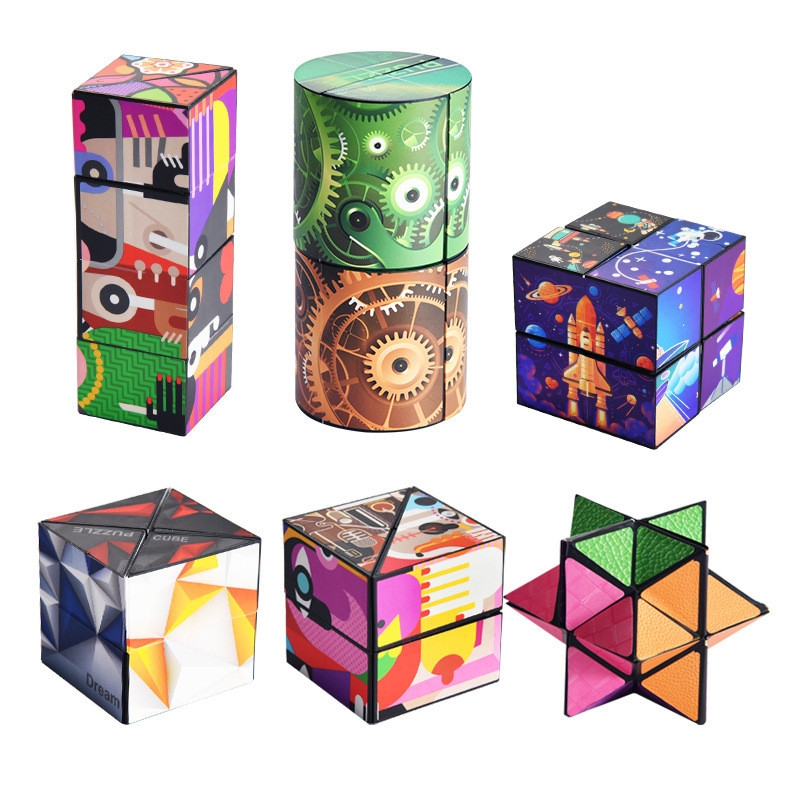 Infinity Rubik's Cube Fidget Toy Popular Colorful Infinity Rubik's Cube ...
