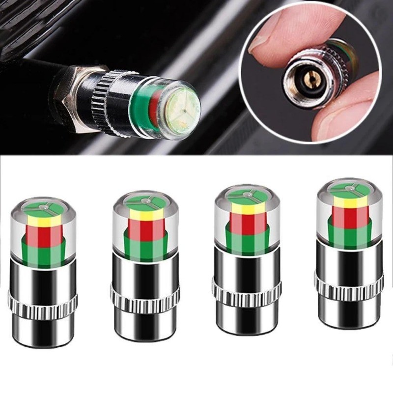 LT Cars Tire Air Pressure Monitor Alert 4Pcs/set Indicator Tire Valve ...