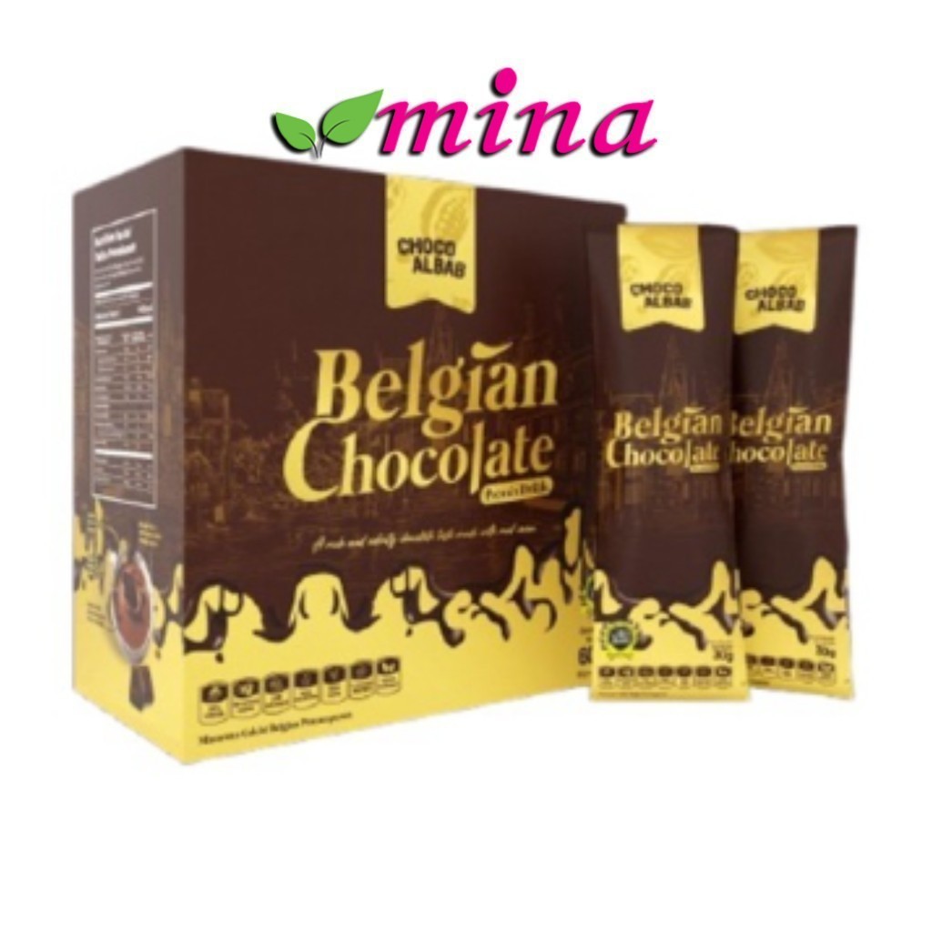 CHOCO ALBAB Belgian Chocolate 20s Coklat Premix Drink 600gm Minuman ...