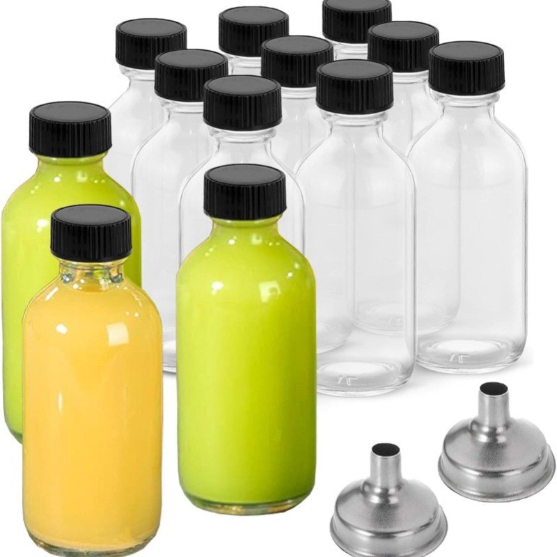 Botol Kaca Lutsinar 60ml Botol Jus Boston Botol Contoh 2oz Jus Botol ...