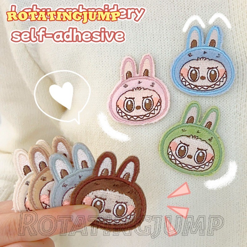 Labubu Embroidered Patches - Washable, Multipurpose - for Clothing ...