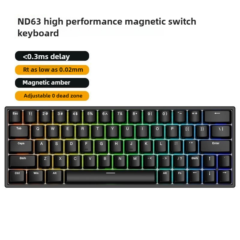 IROK ND63 Pro Magnetic Switch Mechanical Keyboard Rapid Trigg 8KHZ ...