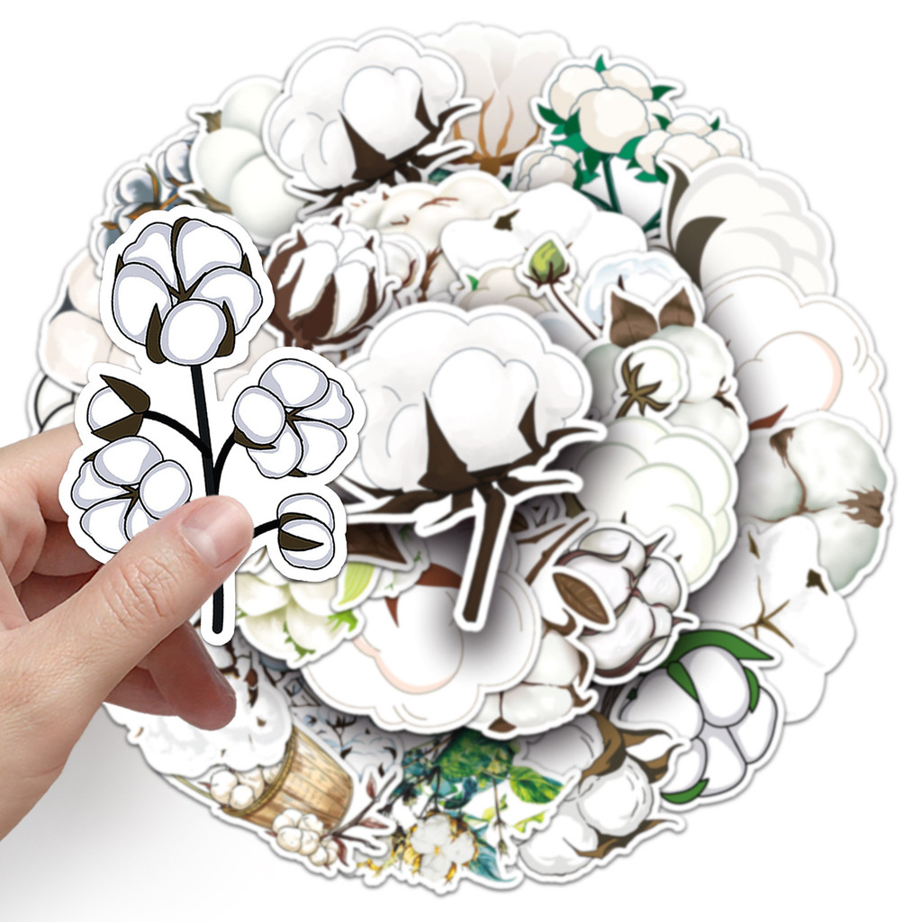 50pcs Cotton Luggage Stickers Stationery Box Stickers Handbook Stickers ...