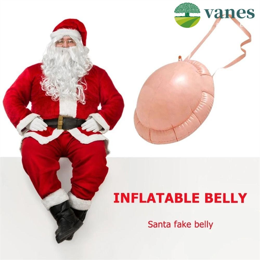VANES Fake Santa Claus Belly, Cosplay Dress Pregnant Woman Inflatable ...