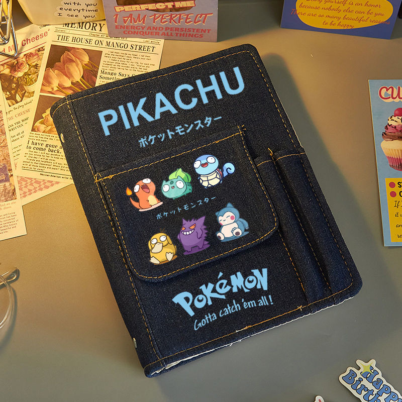 Notepad Anime Cartoon Pikachu Pokemon Loose-leaf Notebook Portable ...