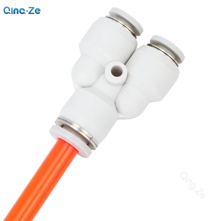 Trachea Y-Type Variable Diameter Tee Quick Plug Plastic Joint 4mm 6mm ...