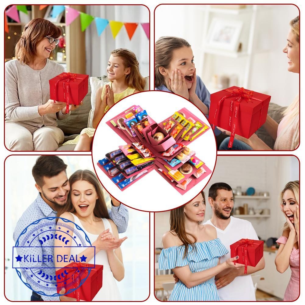 Birthday Gift Box Netflix Surprise Explosion Box Packaging Empty Gift ...