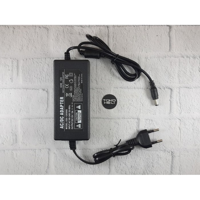 Ac DC Adapter 12V 5A Charger Power Supply Adapter Imax B6 ISDT | Shopee ...