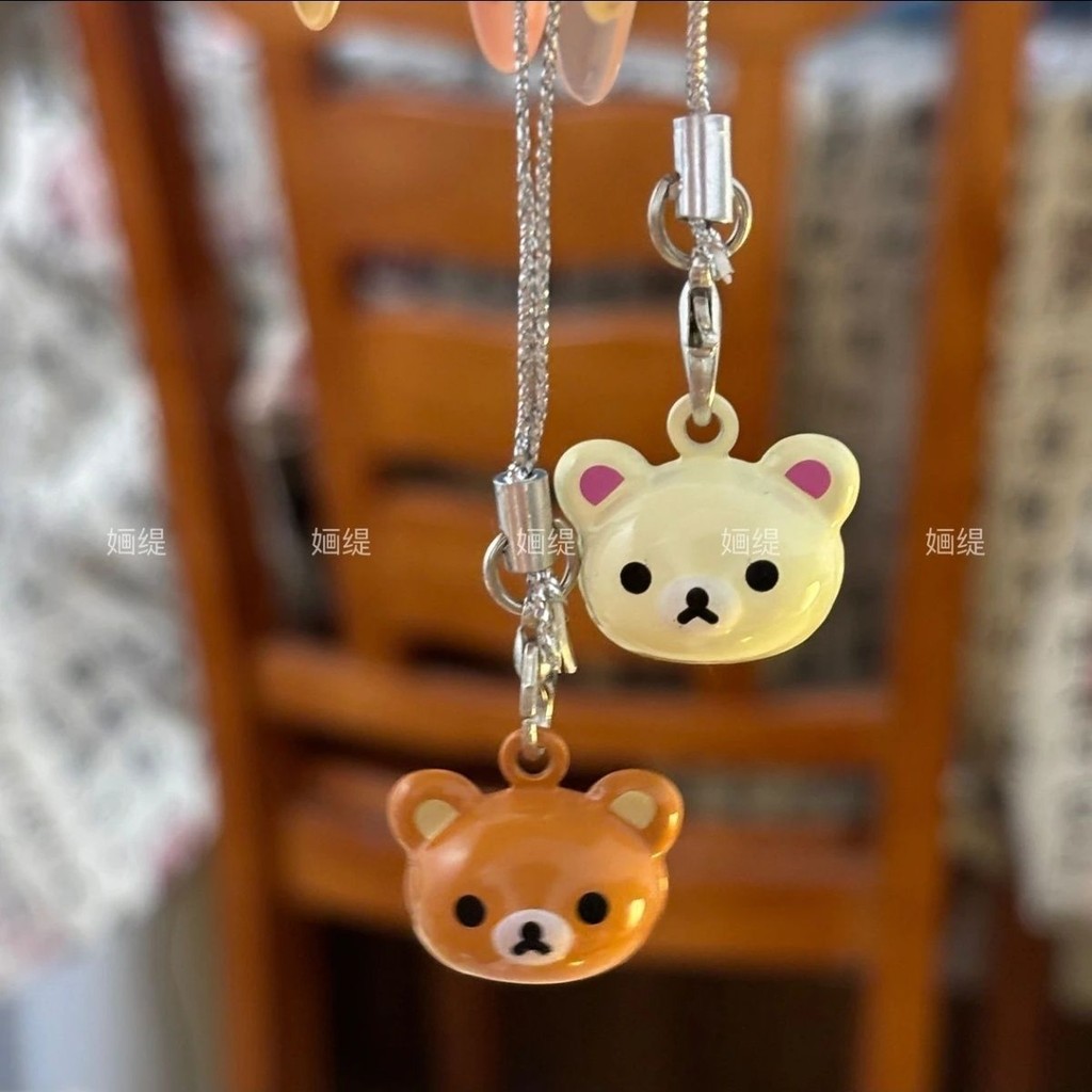 Cute Rilakkuma Bear Korilakkuma Bear Bell Pendant Student Cell Phone ...