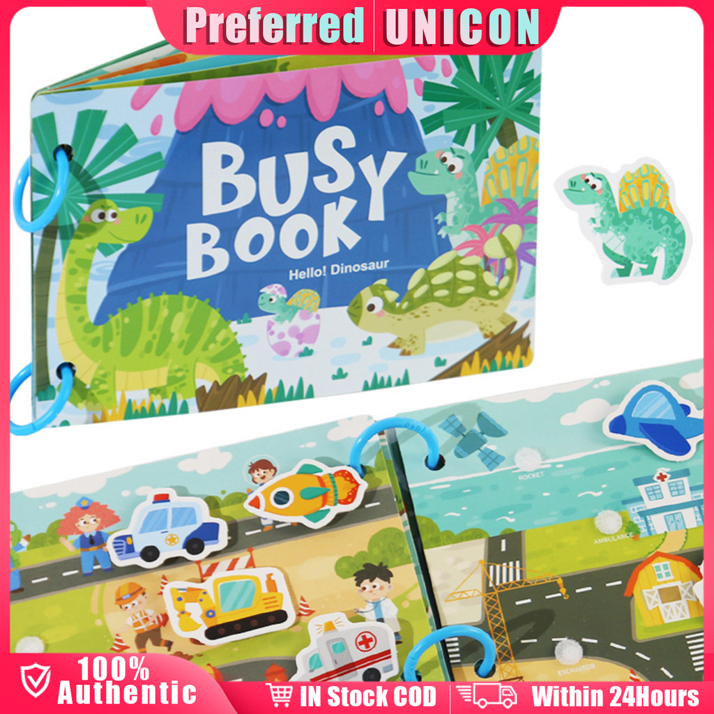 Sticker Puzzle Book for Kids Quiet Book Sticker Books Activity Book ...