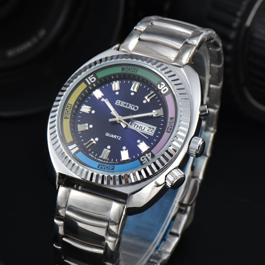 Sko Dual Calendar Watch Stainless Steel with Quartz Watch Smooth ...