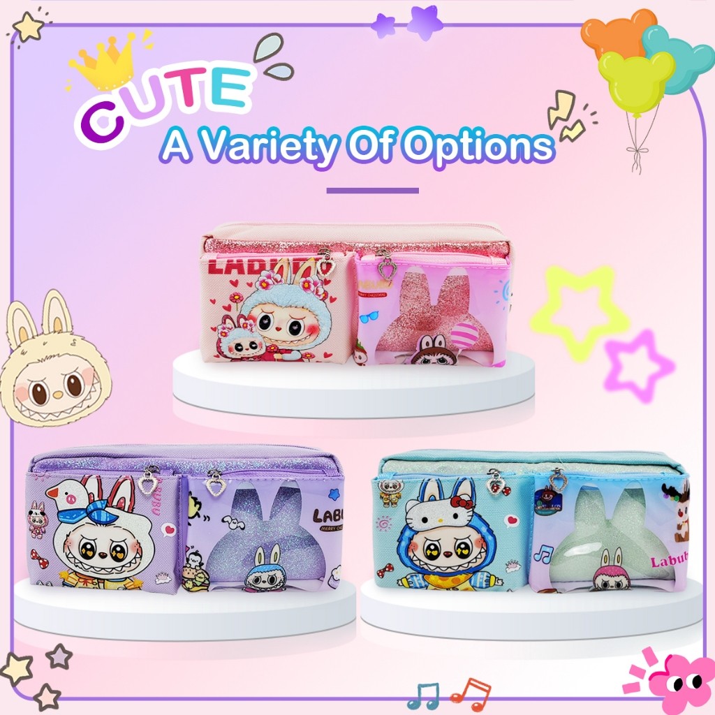 Labubu pencil case stationery box large capacity beauty student ...
