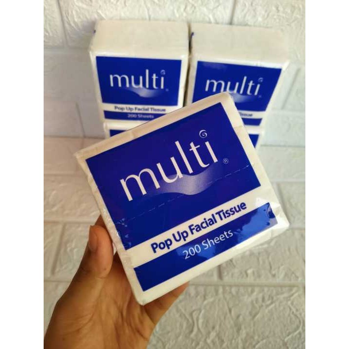 Multi Tissue Resto Food Tissue Small Pop Up Box 50 sheets 2ply Banded ...