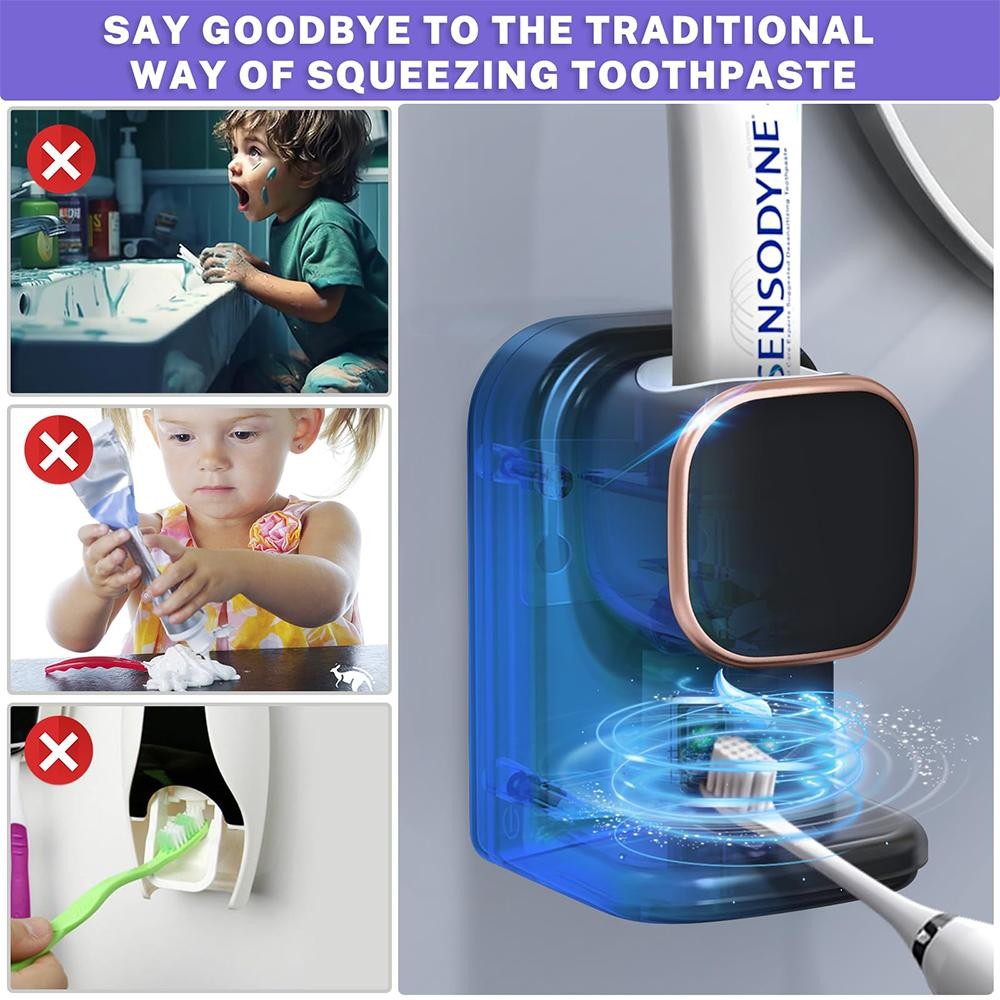 3 Mode Smart Toothpaste Dispenser Automatic Sensor Electric Wall ...