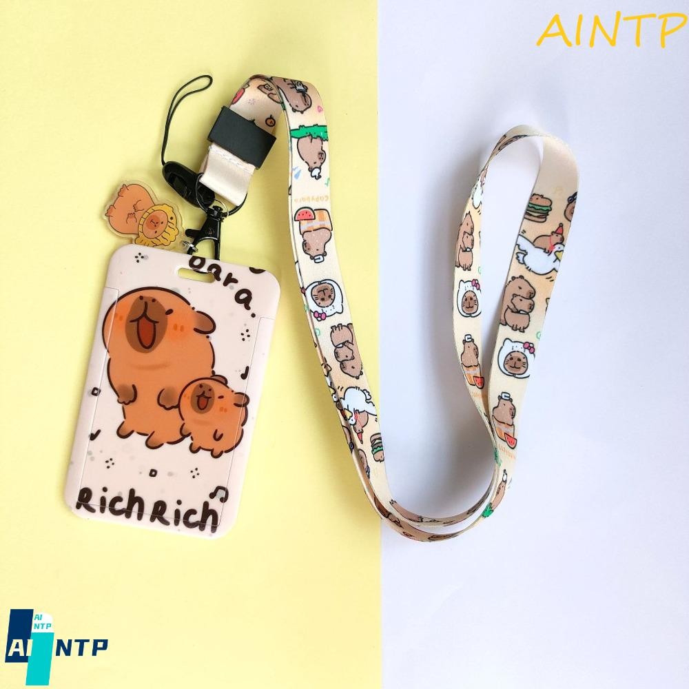 AINTP Capybara Card Holder, ABS Plastic Cartoon Card Case, Cute Animal ...