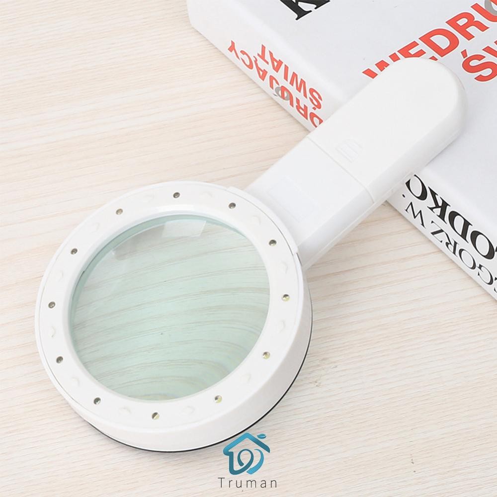 30X Magnifier Handheld Illuminated Lighted Magnifier Portable ...