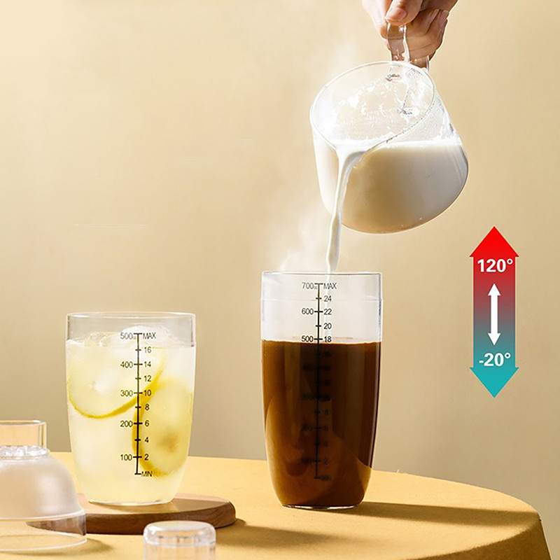 [Prs] Plastic Cocktail Shaker Hand Shaker Cup with Scales 350ml/530ml ...
