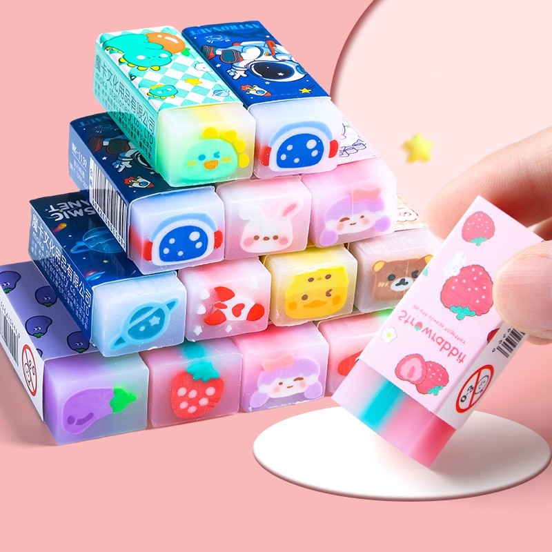 Cartoon Cute Sandwich Eraser Clean Traceless Cutable Eraser Student ...