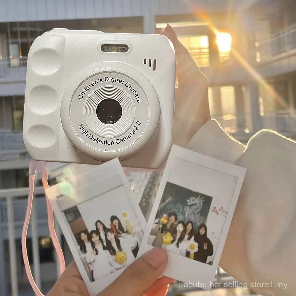 Ccd HD Digital Camera Polaroid Retro Cartoon Camera Cute Simple Film ...