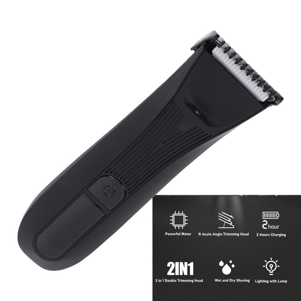 [WON] Electric Body Hair Trimmer LED Display Ceramic Head Men Hair ...