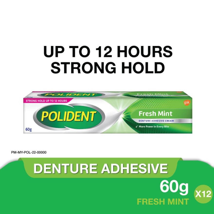 POLIDENT Denture Adhesive Freshmint Paste 60g | Shopee Malaysia