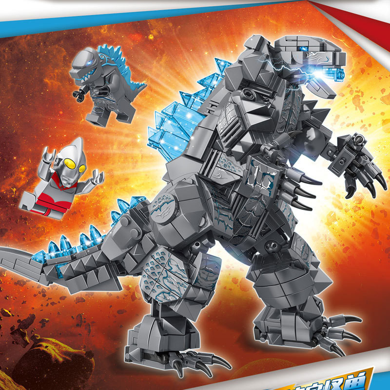 Building Blocks Dinosaur Mecha Model Tyrannosaurus Rex Godzilla Boys ...