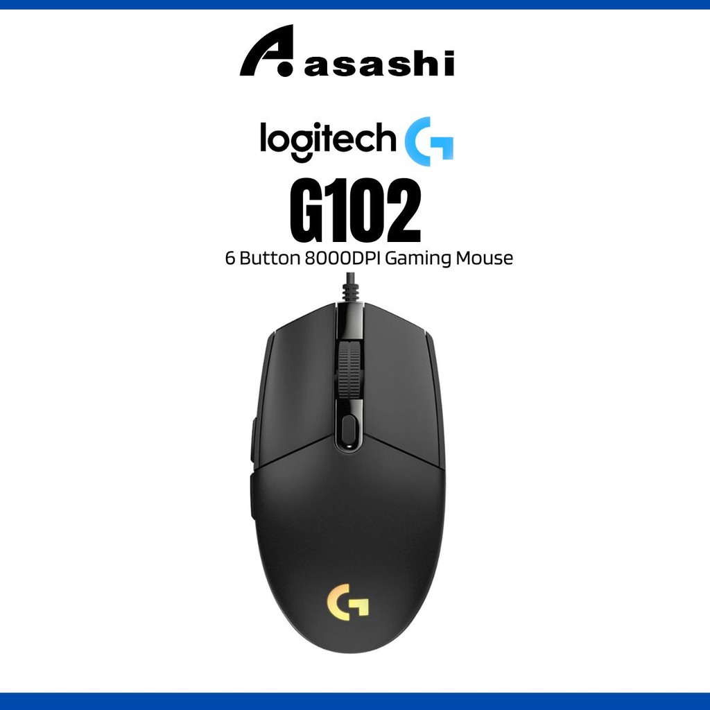 Logitech G102 LIGHTSYNC RGB 6 Button 8000DPI Gaming Mouse (2nd Gen) 910-005802 910-005803 ...