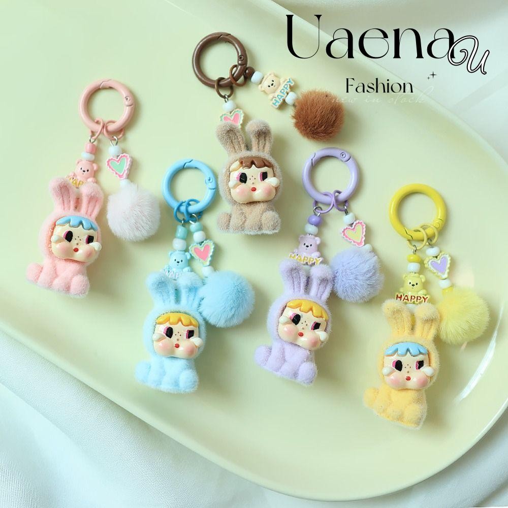 UAENAU Popmart Crybaby Keychain, Creative Diy Resin Colorful Keychain ...