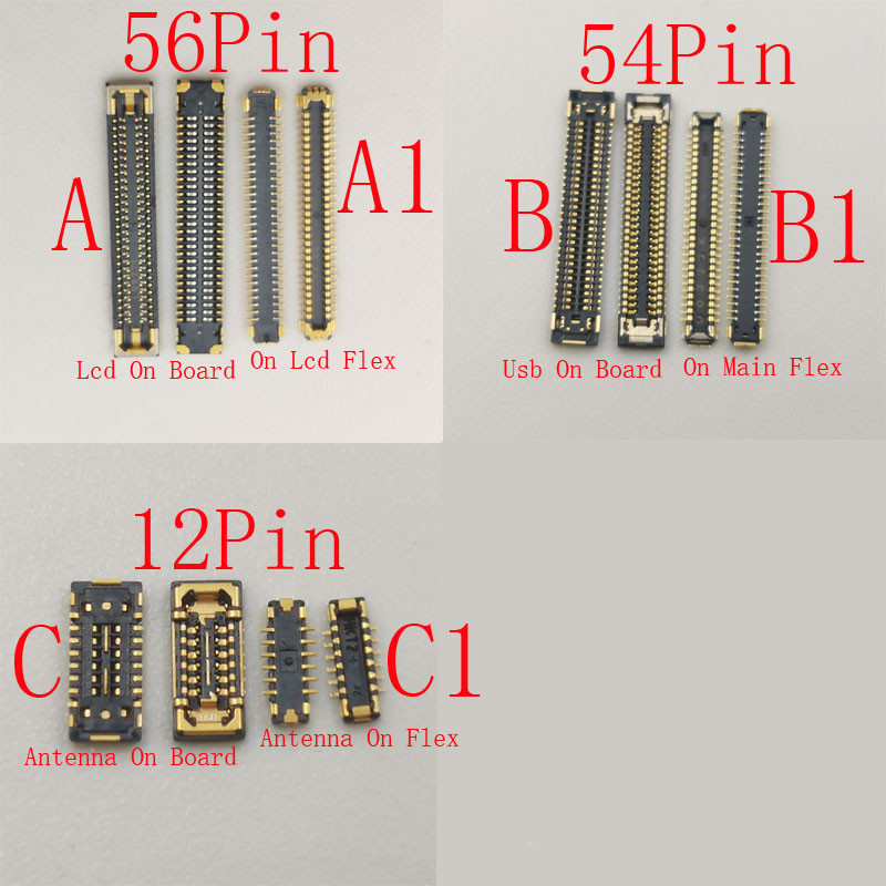 1-5Pcs WiFi Antenna Lcd Display Usb Charger FPC Connector Plug For ...
