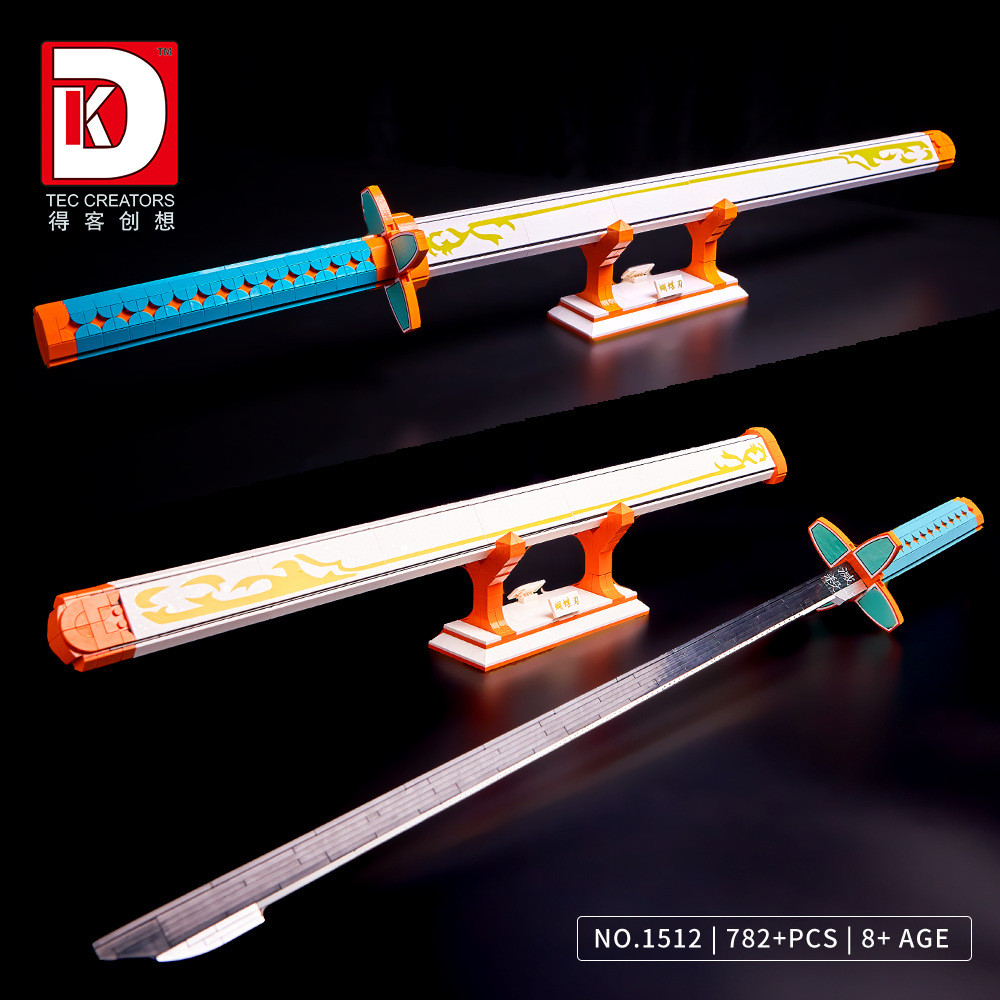 97.6cm Japan Anime Cosplay Samurai Sword Building Block Set 782pcs ...