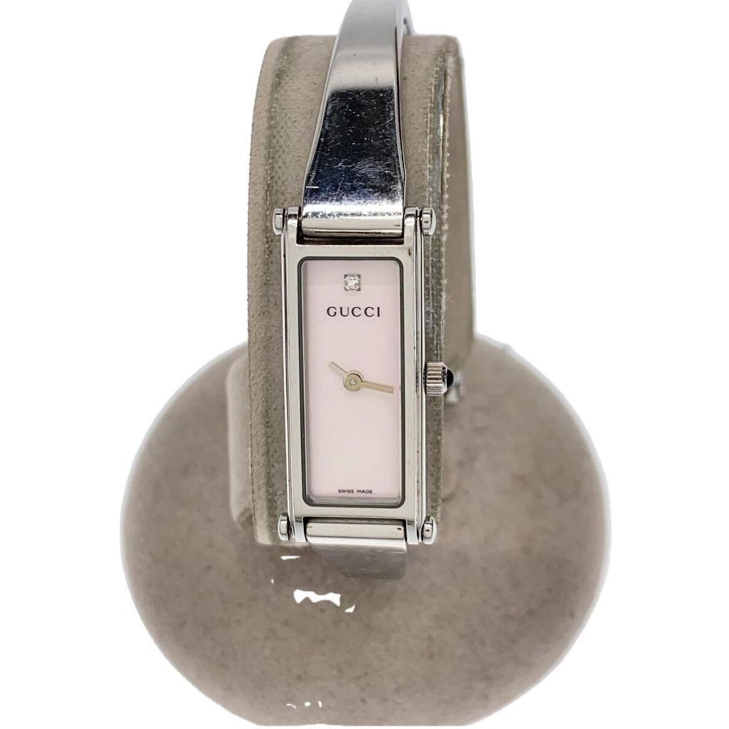 GUCCI Womens Watch Quartz Analog Stainless Steel PNK SLV SS | Shopee ...
