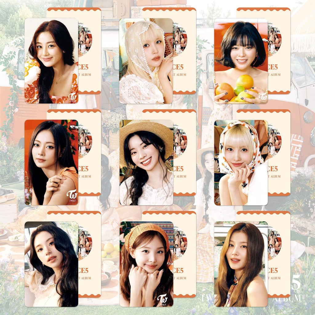 5-9pcs TWICE 5th GENERATION BEST ALBUM Lomo Cards Strategy 2025 Season ...