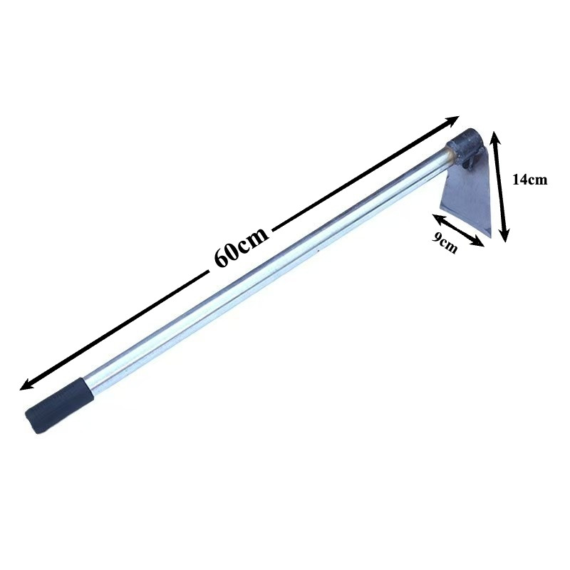 (60cm x 14cm x 9cm) Heavy Duty Metal Hoe With Rubber Handle | Shopee ...