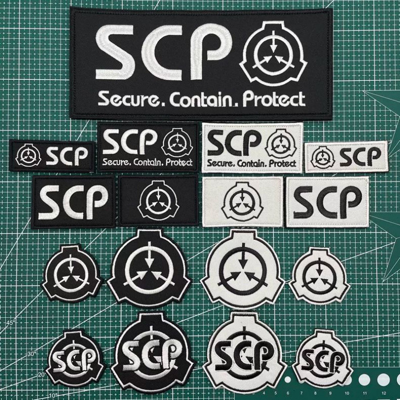 Tampalan Bersulam 3D Yayasan SCP/Tampalan Lengan/Tampalan Moral Gaya ...