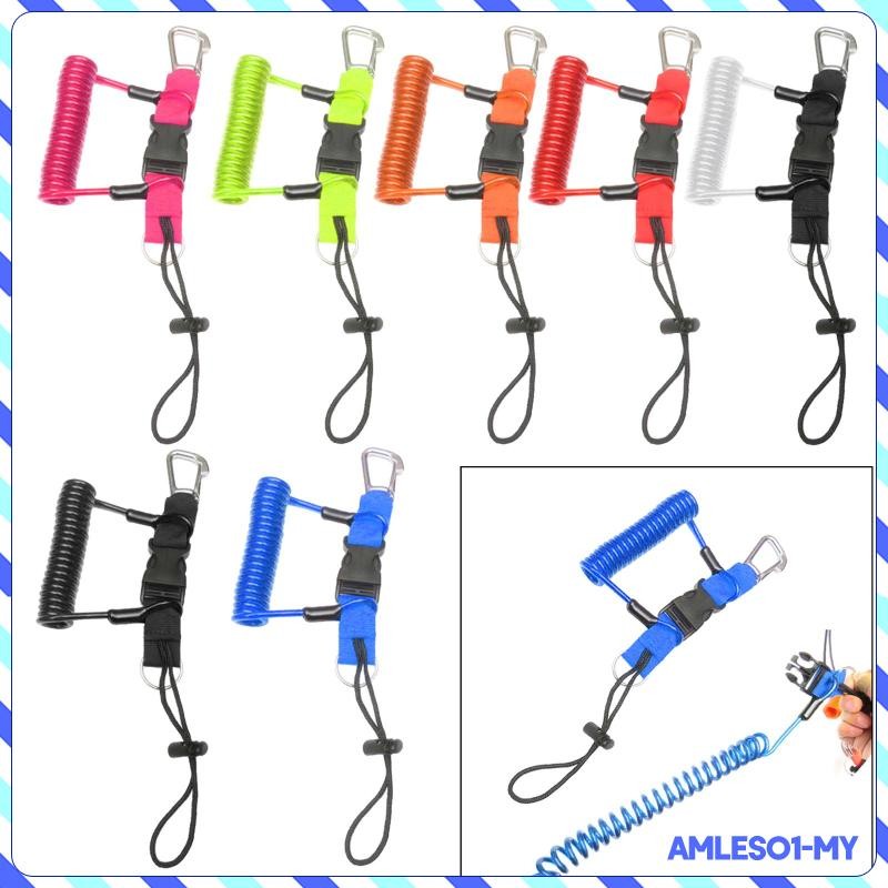 [AmlesoaeMY] Scuba Dive Coil Camera Lanyard Safety Coil Rope for Torch ...