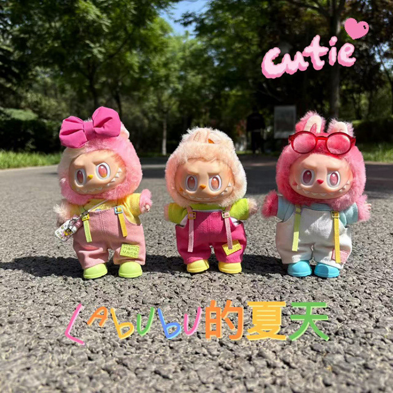 Labubu 3rd Generation Front High Energy Pendant Doll Overalls Boots ...