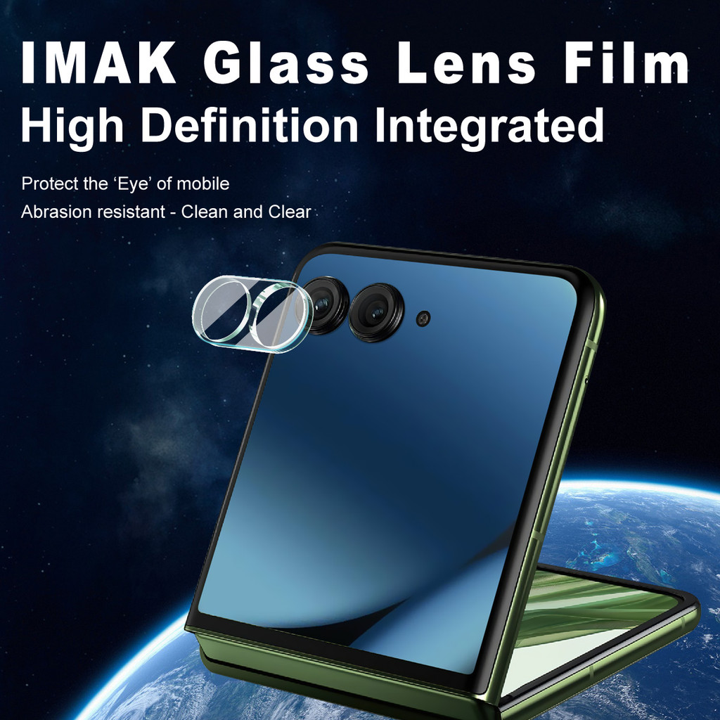 [ Lens Film + Cap ] iMak for Motorola Moto Razr 50 Ultra 5G Camera Lens ...