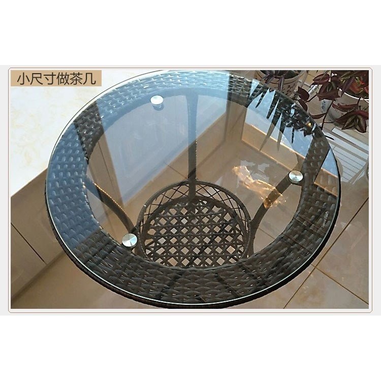 Desktop Fixed Dining Table Tempered Glass Hotel Front Hotel Household ...