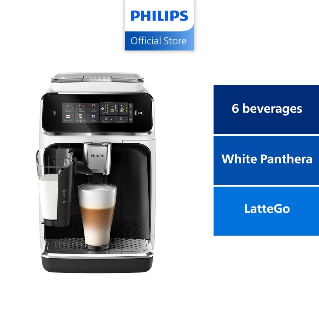 [NEW] PHILIPS 3300 Series Fully Automatic Espresso Coffee Machines (EP3343/31 | EP3343) with ...