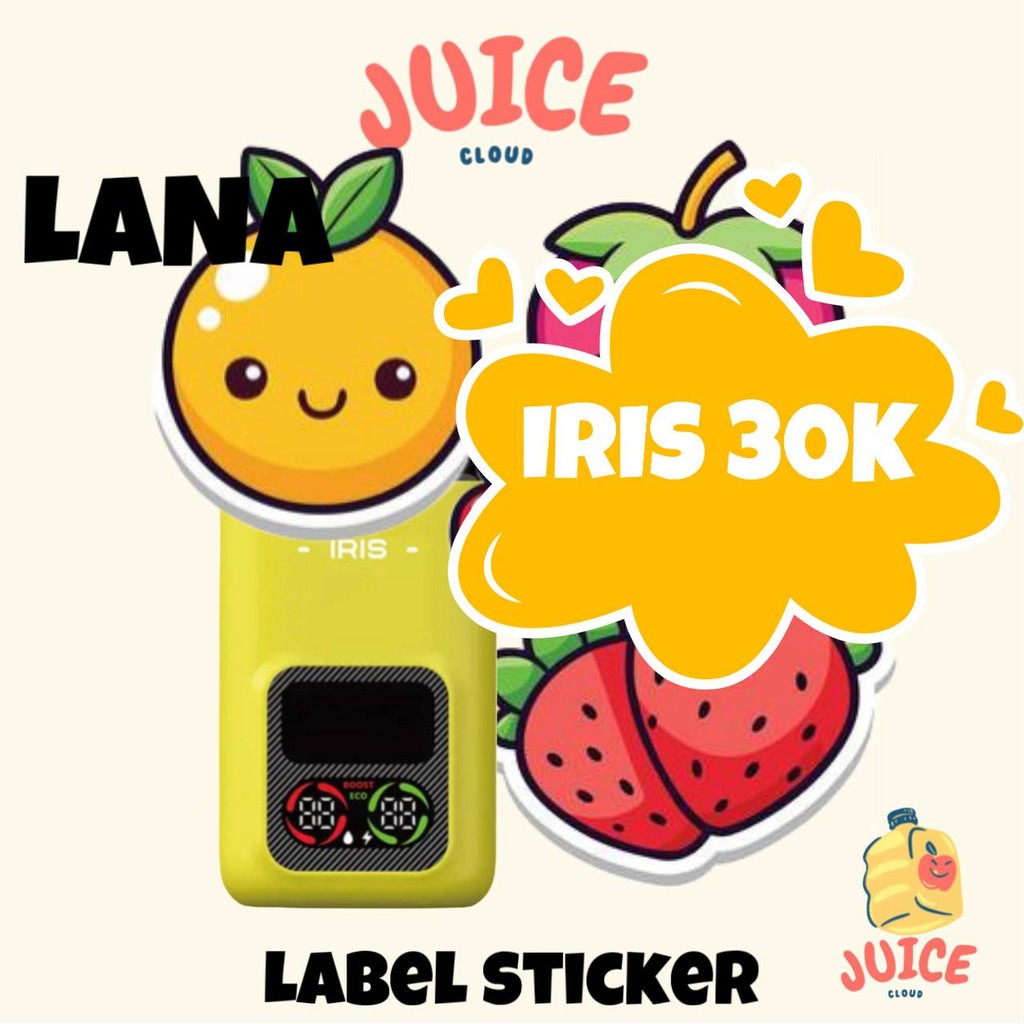 【100% ORIGINAL】IRIS 30000 Cartoon Fruit Stickers 3.0cm - 30cm ...