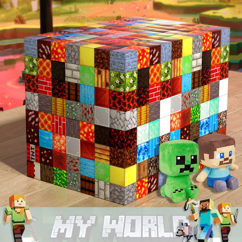 Minecraft Building Blocks for Kids Educational Gifts MC Rendom 100pcs ...