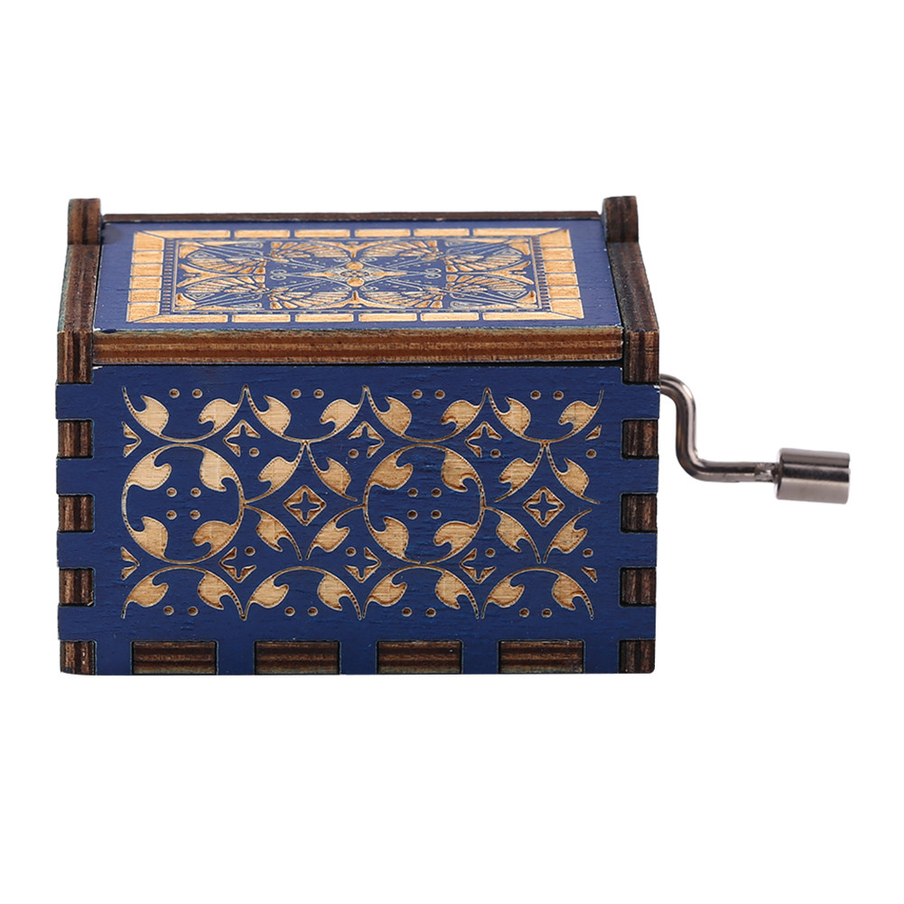 Wooden Elegant Music Box Exquisite Retro Musical Box for Friends Kids ...