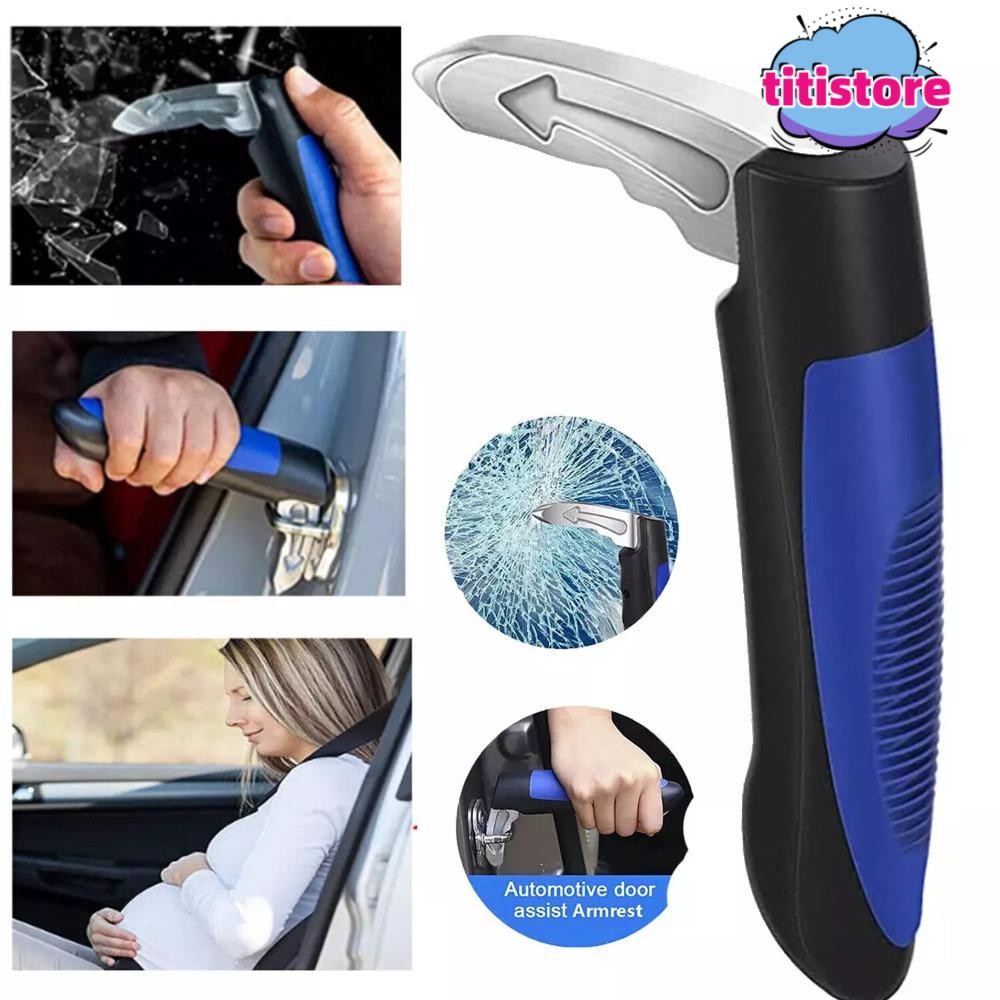 TITISTORE Car Door handle, Auto Parts Car Cane Grab Bar, Metal ...