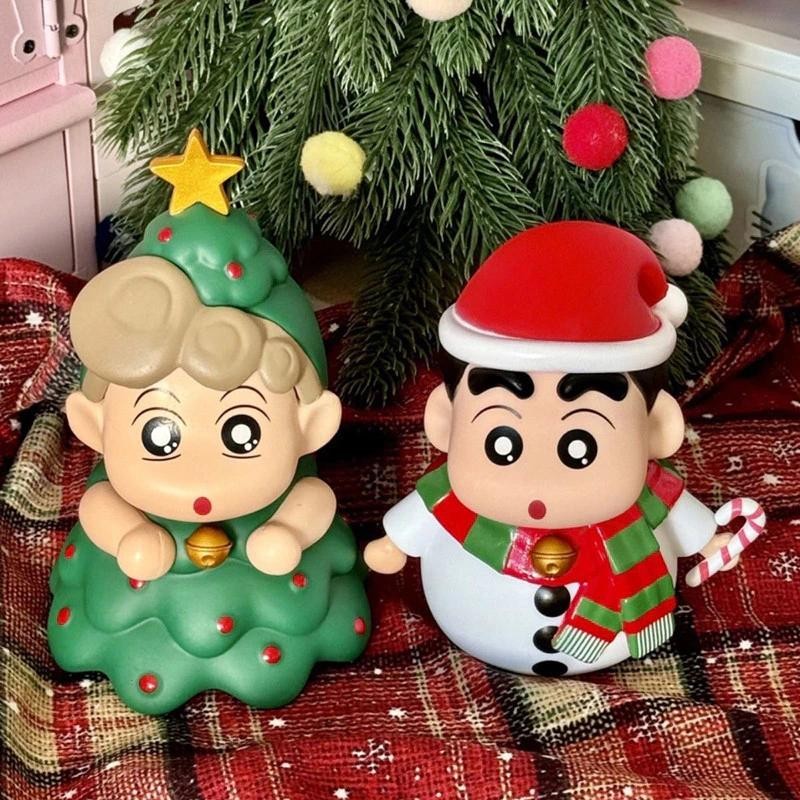 Crayon Shin Chan Action Figurines Doll Christmas Cosplay With Lamp Shin ...
