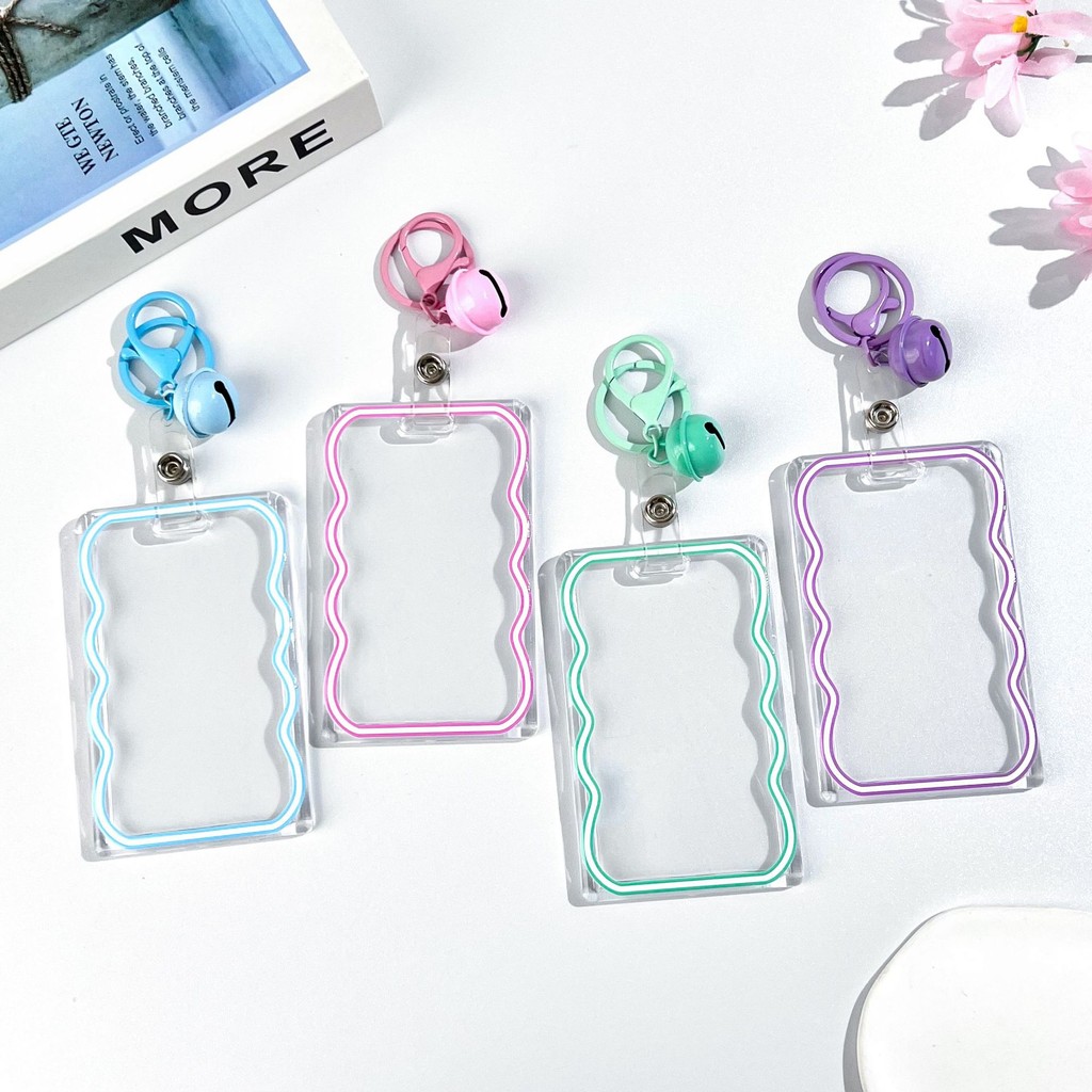 Transparent Sliding Cover Name Tag Card Holder - Simple and Stylish for ...